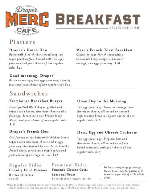 Merc Cafe - Thee Draper Village