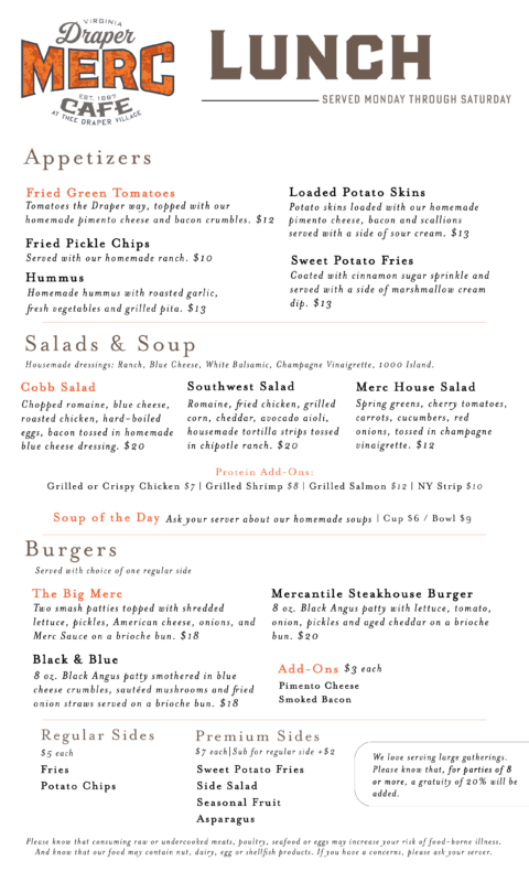 Merc Cafe - Thee Draper Village